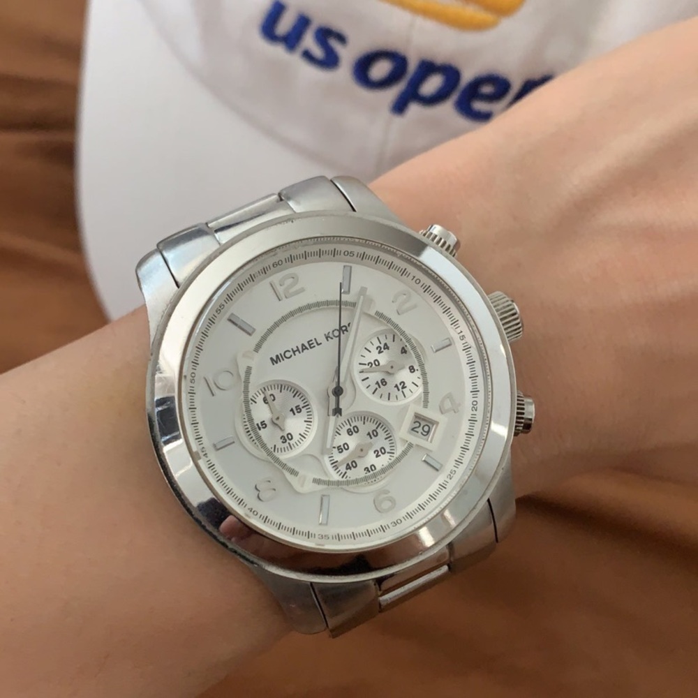 Michael Kors Men's Runway Silver-Tone Watch Mk8086 - Gem